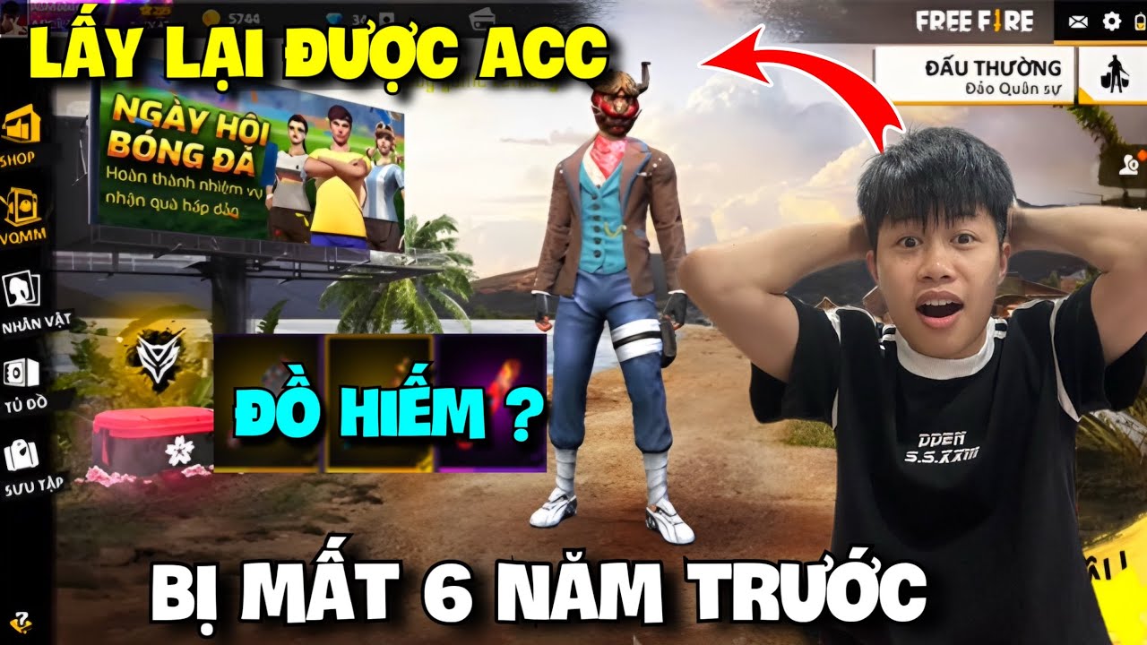 Free Fire | Quang Con Lấy Lại Được Acc Bị Mất 6 Năm Về Trước Có Đồ Cực ...