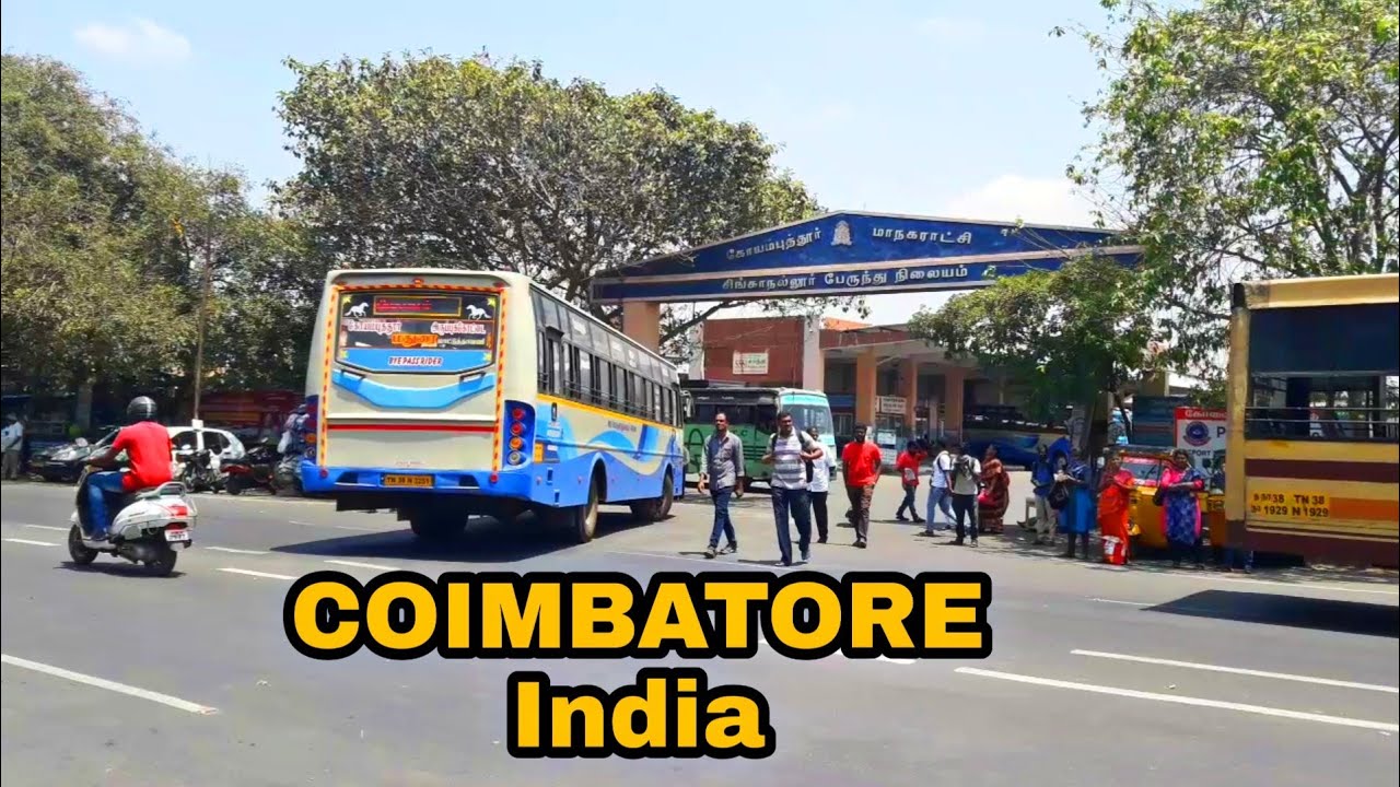 Coimbatore City Walk, Coimbatore ganthipuram Busstand And Singanallur ...