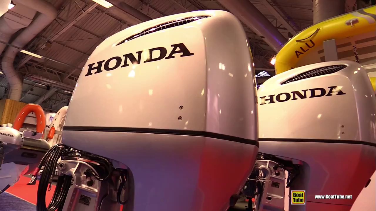 2017 Honda 250 hp Outboard Engine - Walkaround - 2016 Salon Nautique ...