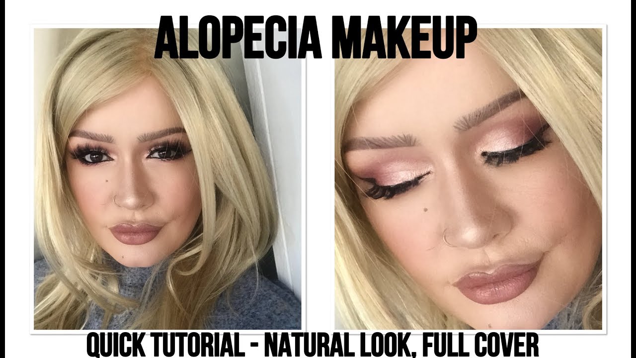 ALOPECIA MAKEUP: Daytime quick eye makeup | No Makeup Makeup ...
