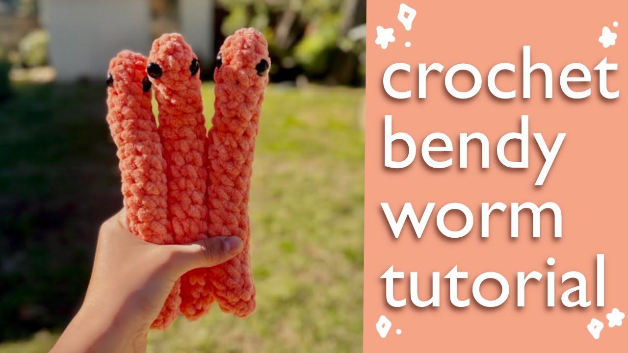 Crochet Worm tutorial // amigurumi pattern - YouTube