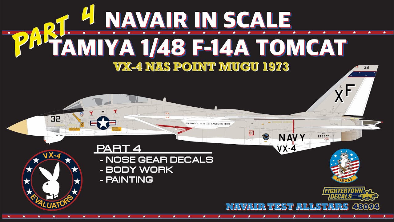 Tamiya 1/48 F-14A Tomcat VX-4 Part 4 - YouTube