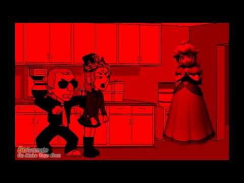 Princess Peach blows up a toilet! - YouTube