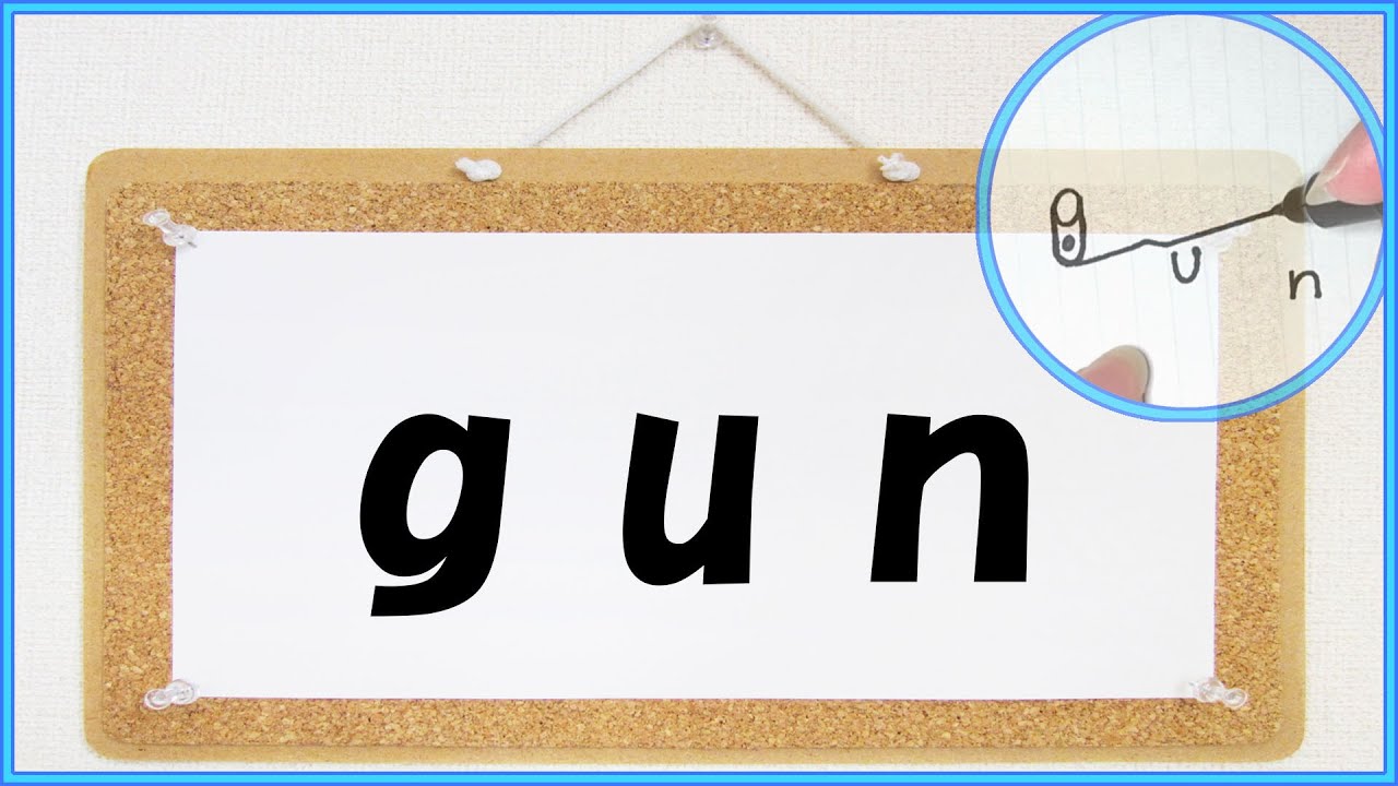 How to turn words "gun" into a cartoon "GUN" (Text to Picture Art) [#18 ...