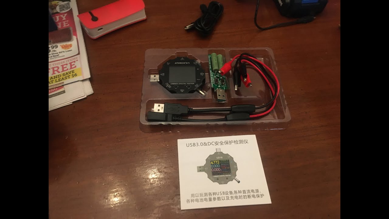 Let's test USB Tester 3 in 1 Type C DC5.5 USB Meter USB Load IPS ...