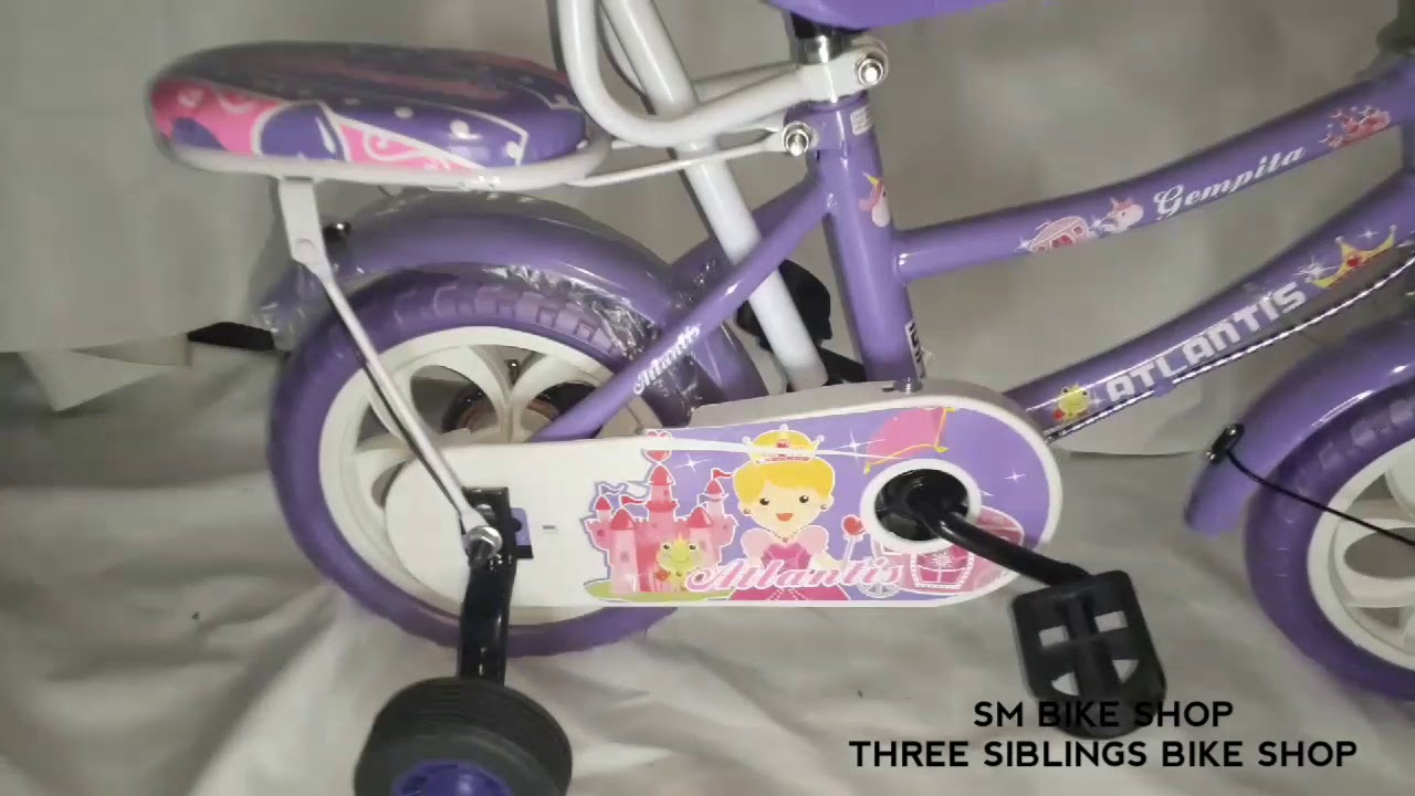 SEPEDA MINI ANAK ATLANTIS GEMPITA UNGU 12 INCH !! - YouTube