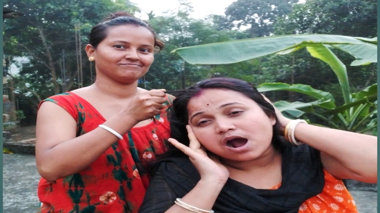 Hair cracking with hair pulling || bangli hair cracking || - YouTube