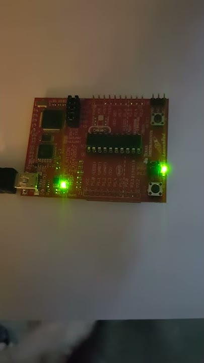 MSP430 LED's alternating - YouTube