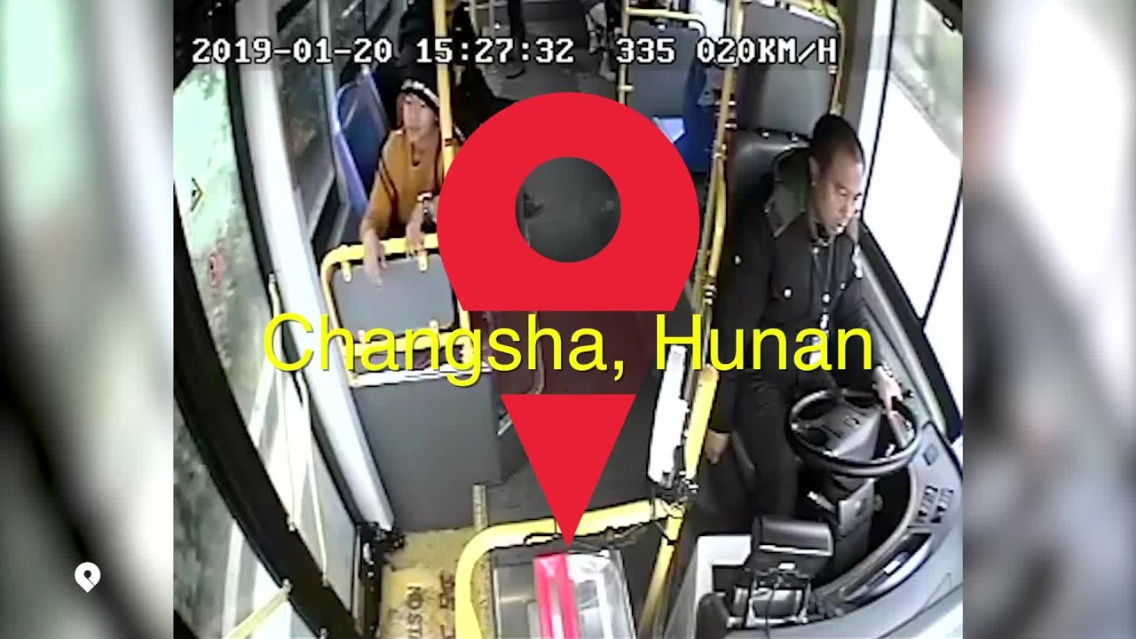 Professional bus driver hits brakes before fainting - YouTube