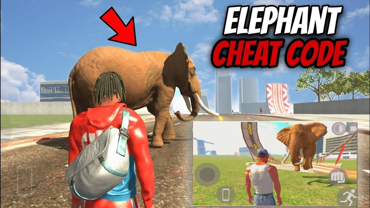Elephant Cheat code in Indian bike driving 3d - new update - YouTube