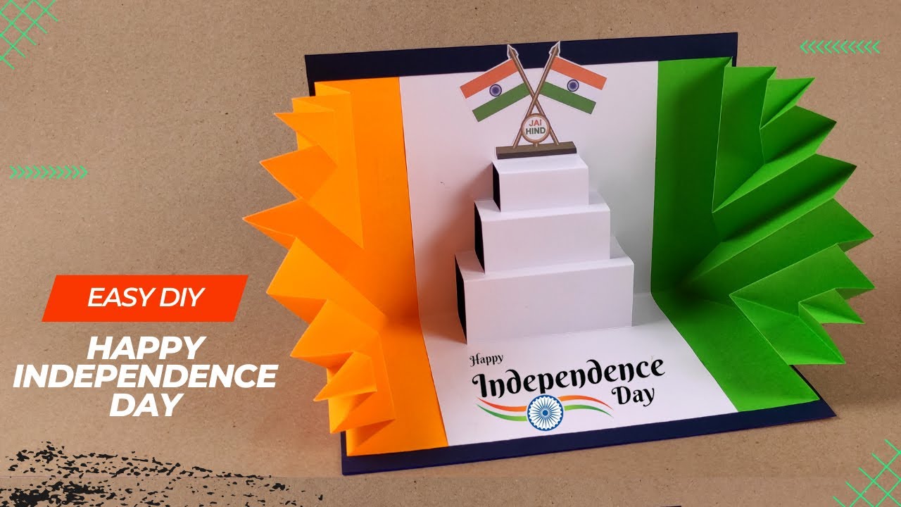 Creative DIY Independence Day card making ideas / 15th august card ...