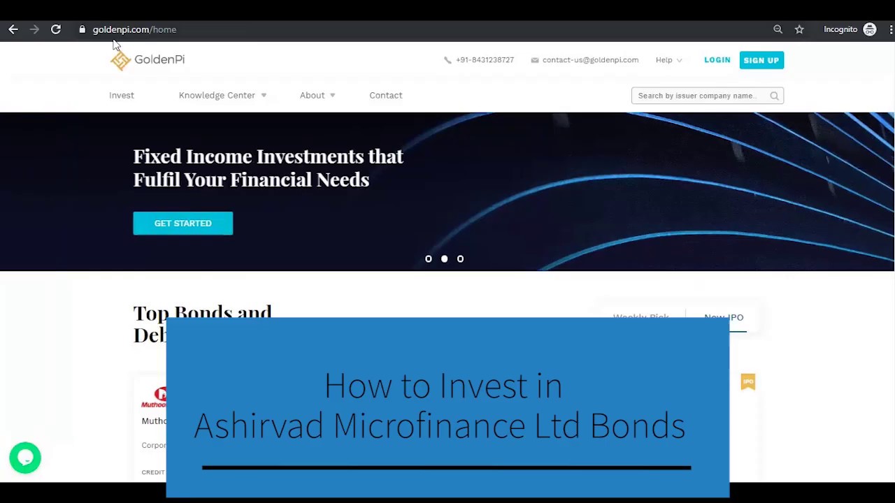 How to invest in Asirvad Microfinance Limited Bonds - YouTube