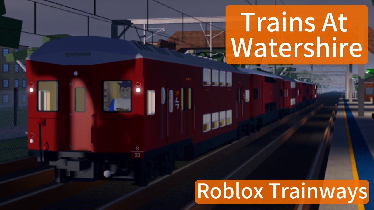 Trains At Watershire | Roblox Trainways - YouTube