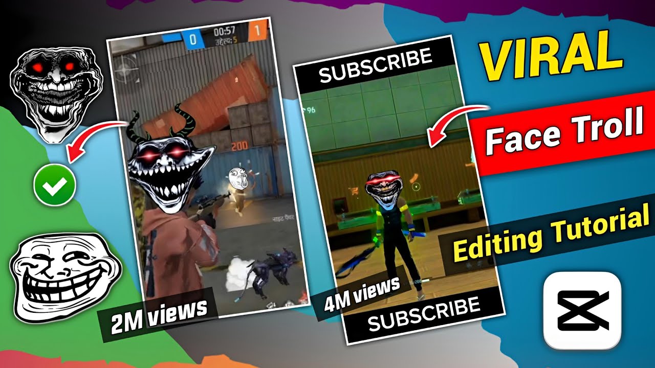 Free Fire Virel Troll Face Video Tutorial🔥how To Edit Troll Face Video|| #freefire #trollface ...