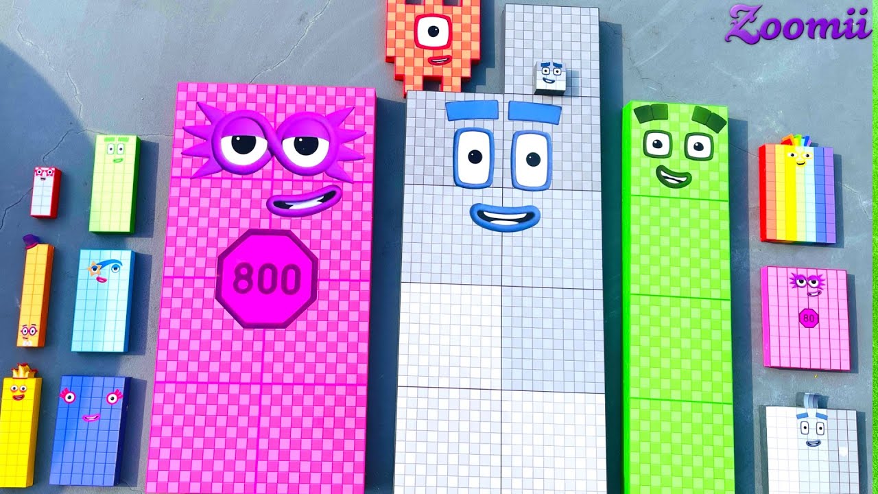Looking for Mini Numberblocks 10 to 900! NEW ASMR Numberblocks ...