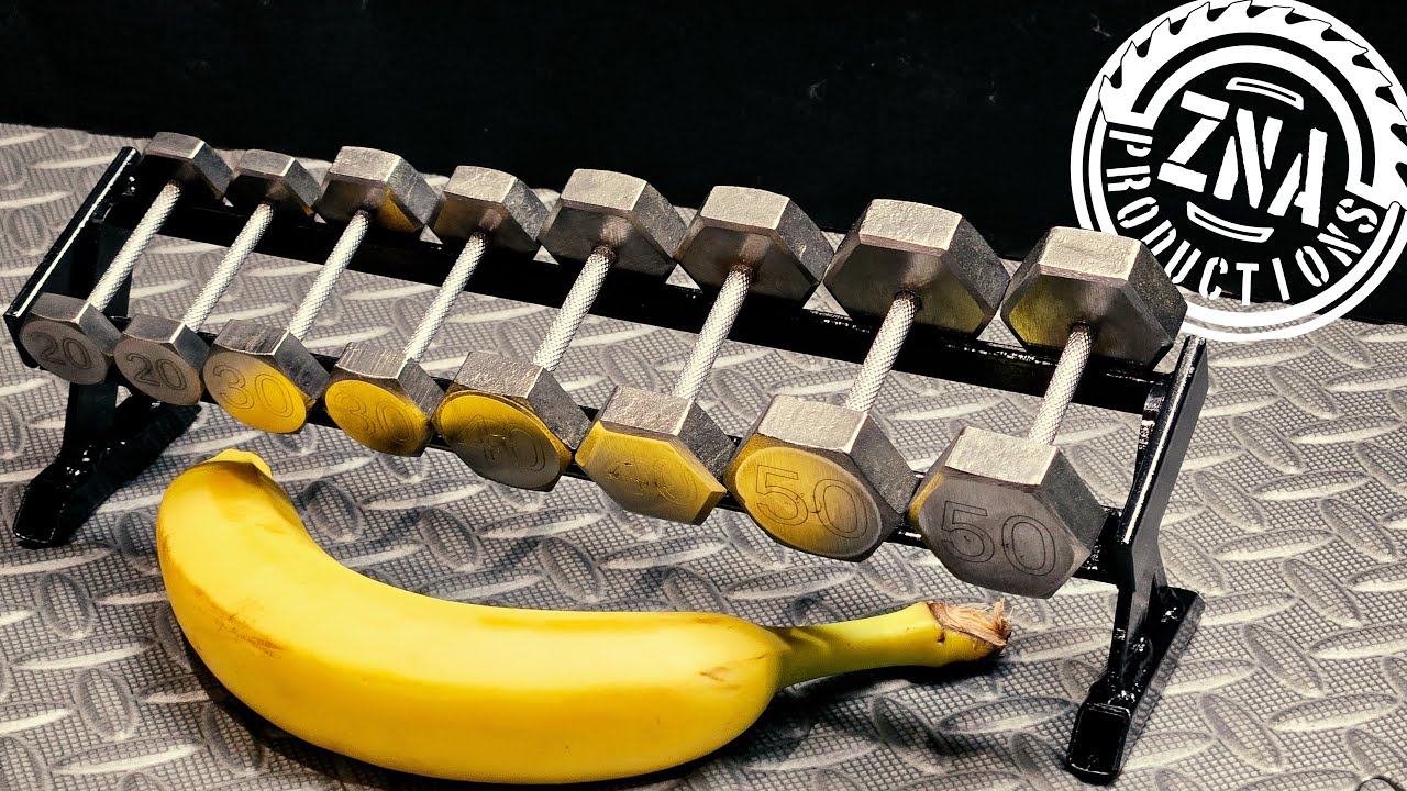 I Made a Sick Rack of Dumbells for my 3/mo old Son - YouTube