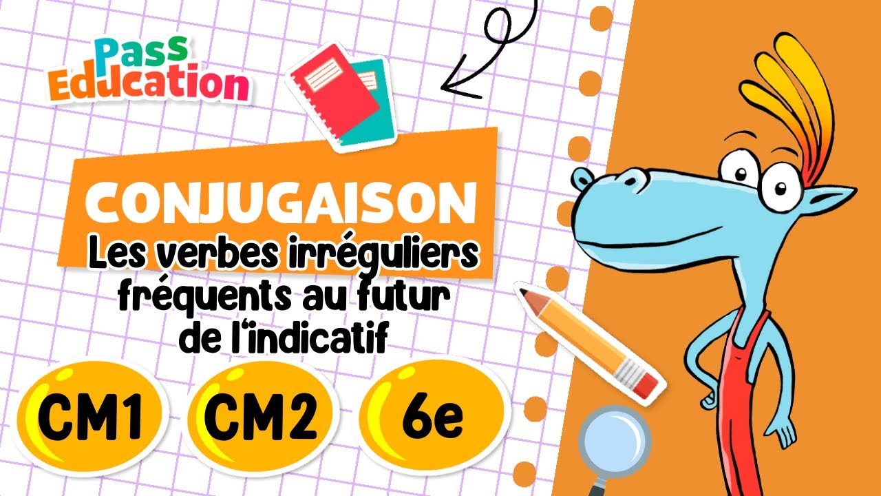 Les verbes irréguliers fréquents au futur de l’indicatif CM1 CM2 6ème ...