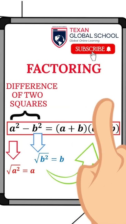 Factoring | Difference of Two Squares | Algebra | Mathematics - YouTube