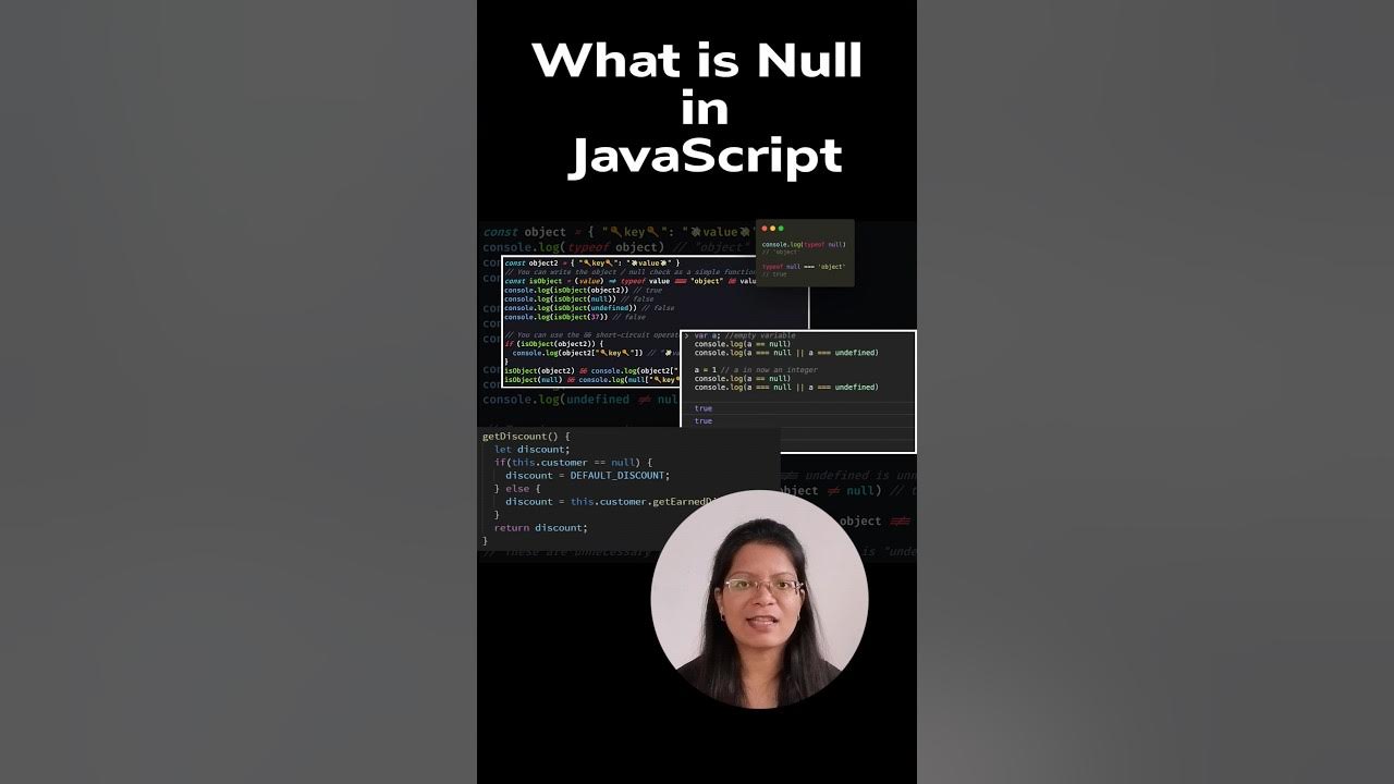 Null in JavaScript #coding #frontenddevelopment - YouTube