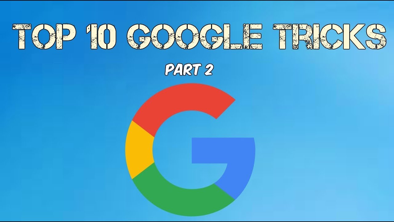 TOP 10 GOOGLE TRICKS [PART 2] 🐱‍🏍😊 - YouTube