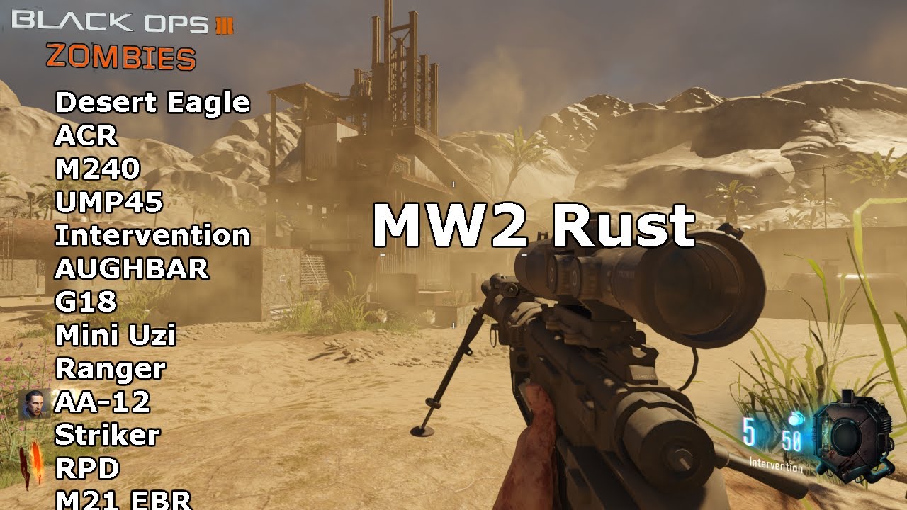 47 Weapons From MW2 Rust Zombies Version 3.1 (Weapons Update) - YouTube