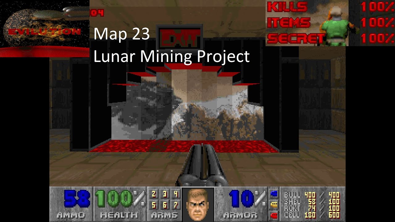 Final Doom: TNT Evilution. Map 23 Ultra Violence 100% with commentary ...