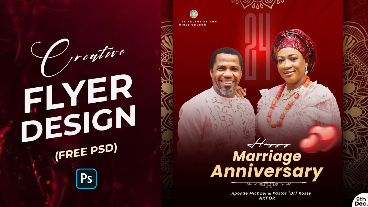 CREATE Stunning Flyer Designs for Your WEDDING ANNIVERSARY Celebration ...