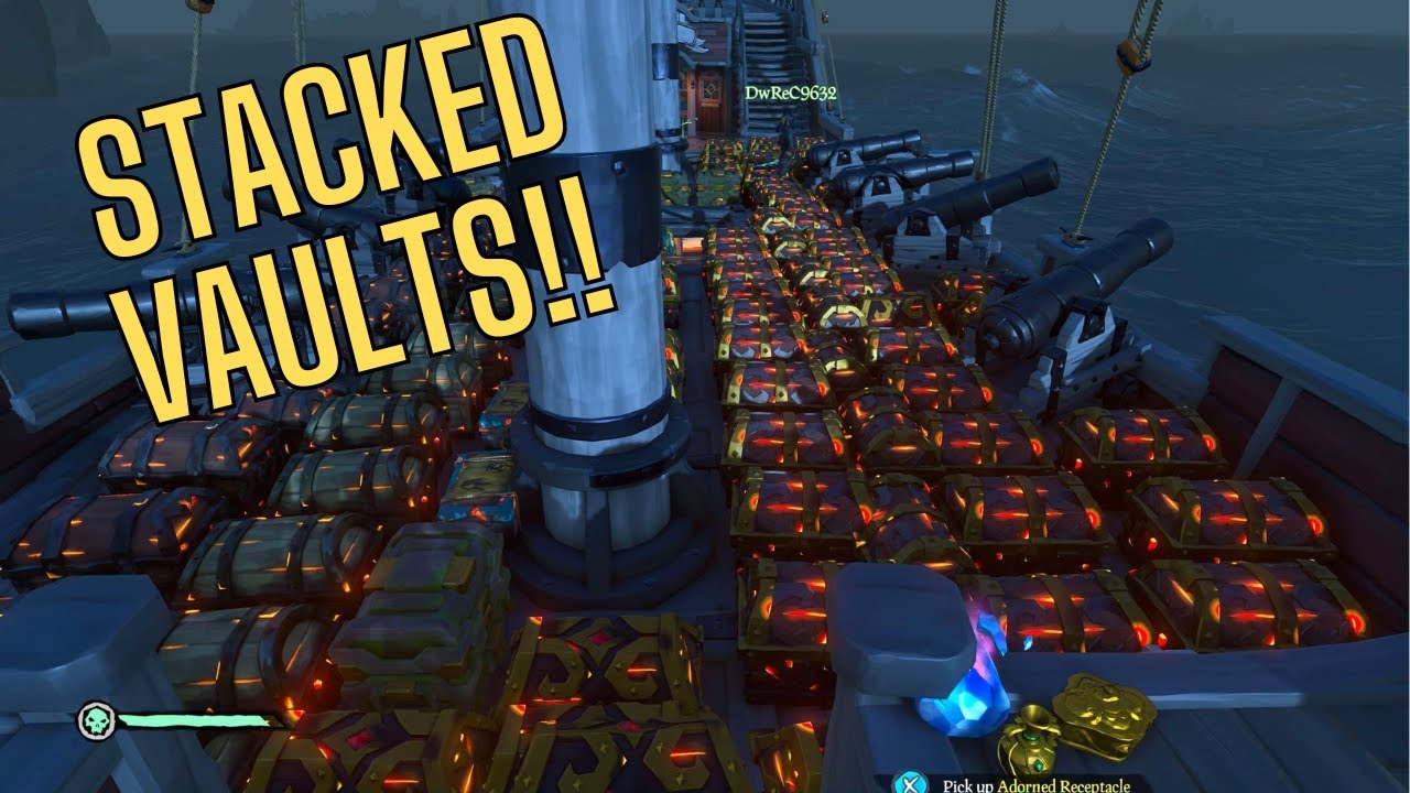 We STACKED Vaults and ALMOST BLEW UP in SEA OF THIEVES!!! #seaofthieves #sot - YouTube
