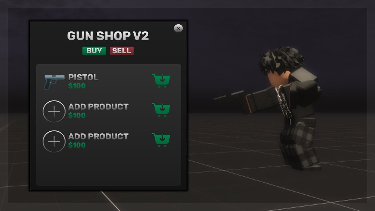 Roblox Advanced Gun Shop System - YouTube