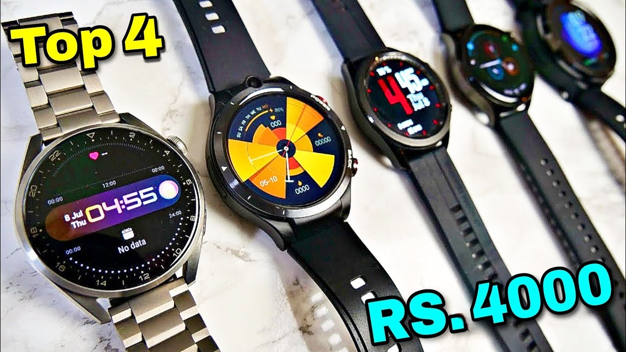 Top 4 best round dial smartwatch under 4000 | Best smartwatch under ...