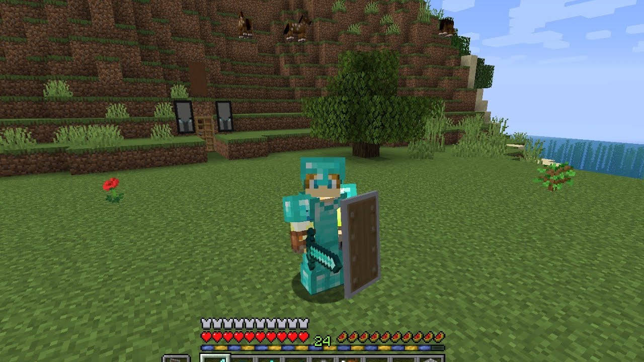 FULL DIAMOND GEAR IN MINECRAFT LETSPLAY PART# 2 - YouTube