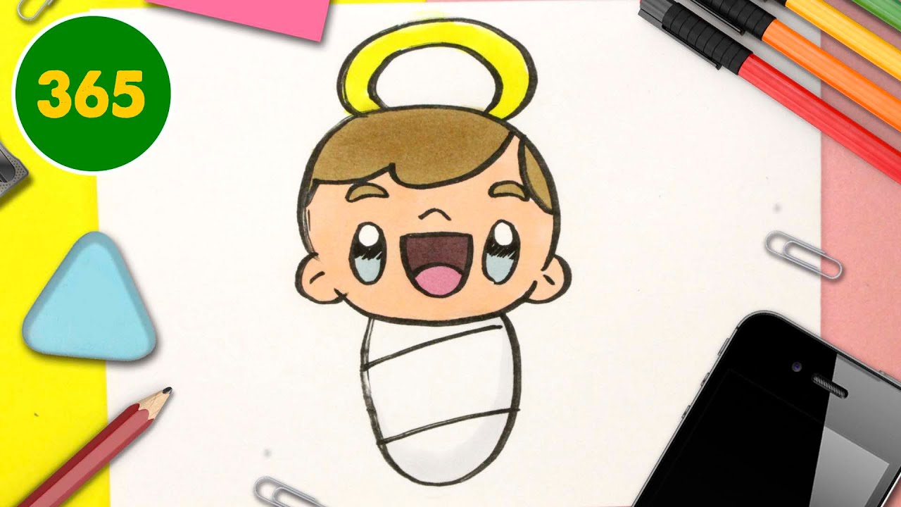 HOW TO DRAW A CUTE CHILD JESUS KAWAII - Christmas special - YouTube