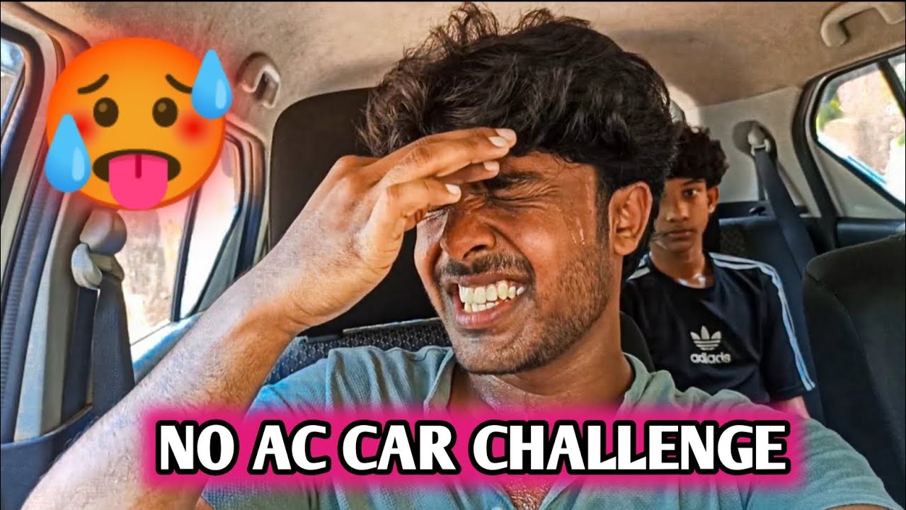 NO AC CAR CHALLENGE 🥵 #challenge #car #viral #comedy - YouTube