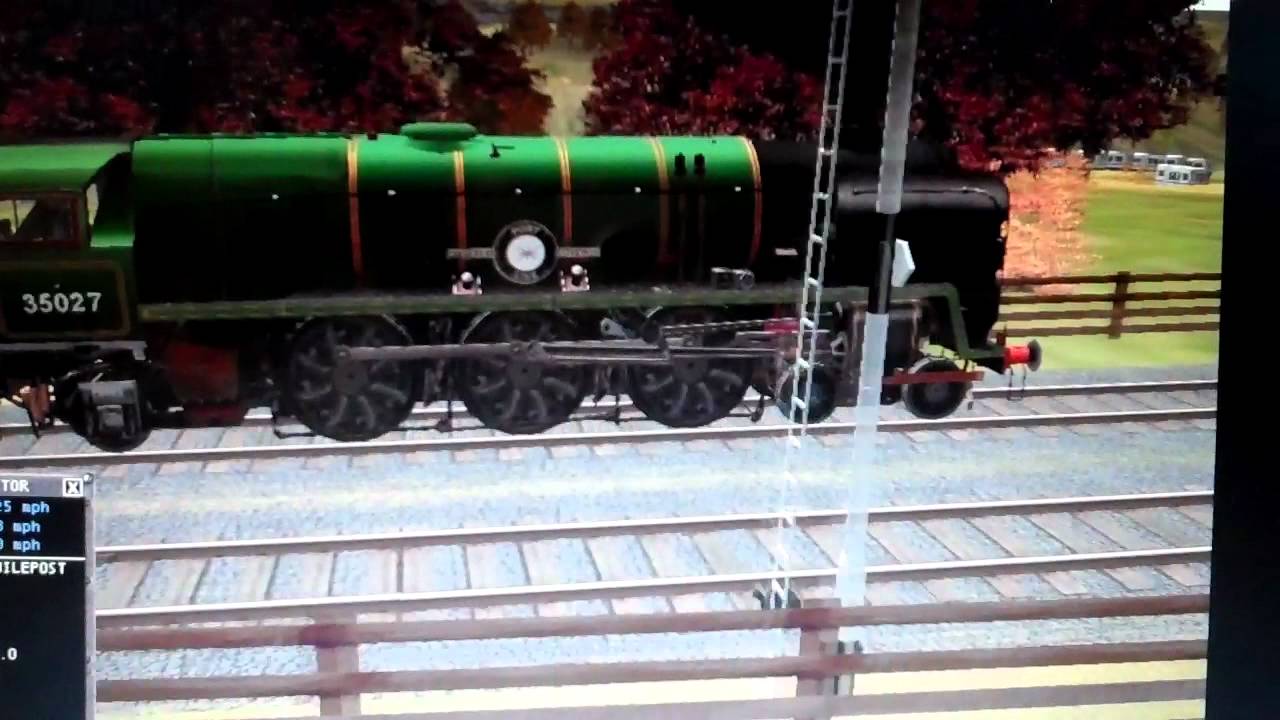 KWVR msts. Merchant Navy 35027 Port Line. Departing Damems with ...