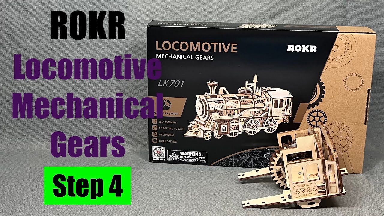 ROKR Locomotive Mechanical Gears Step 4 - YouTube