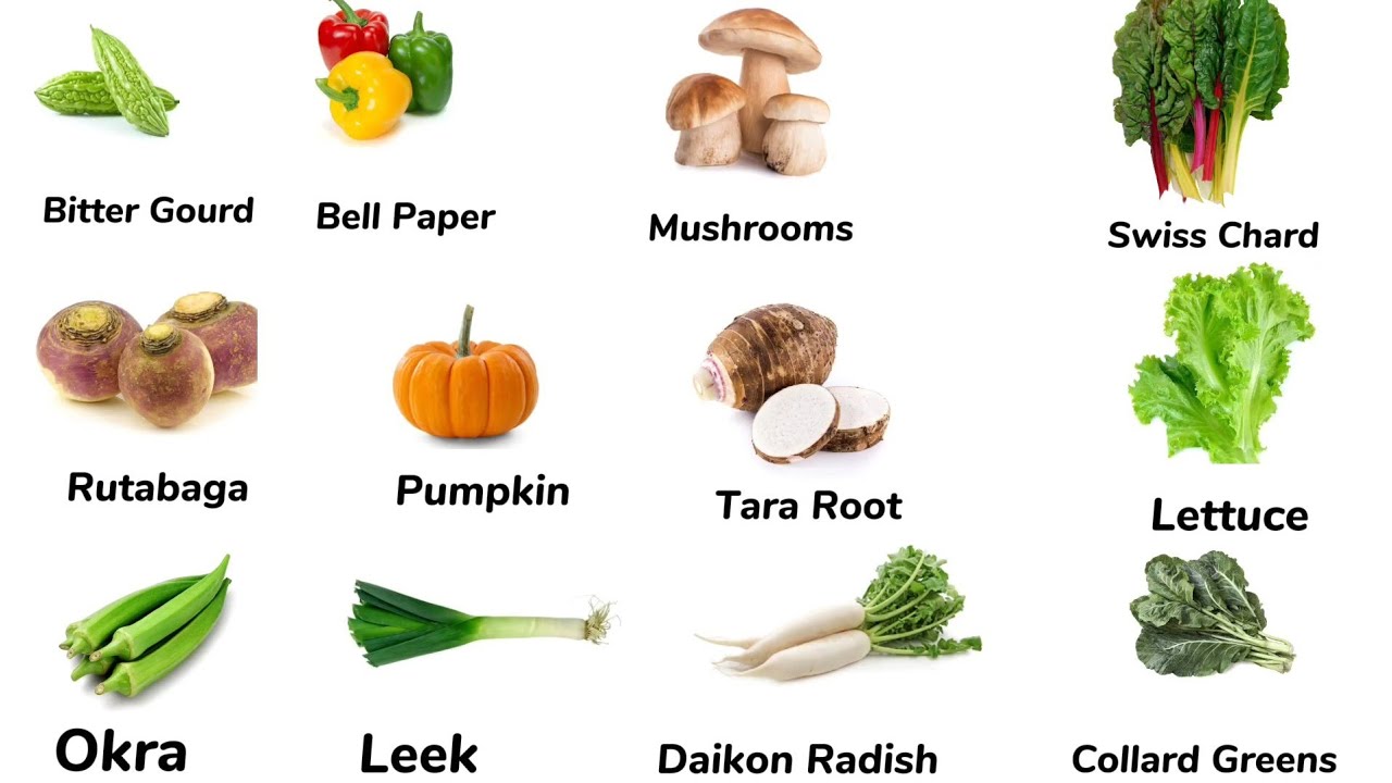 Vegetables Vocabulary||Learn 50+ Unique Vegetable Name| list of ...