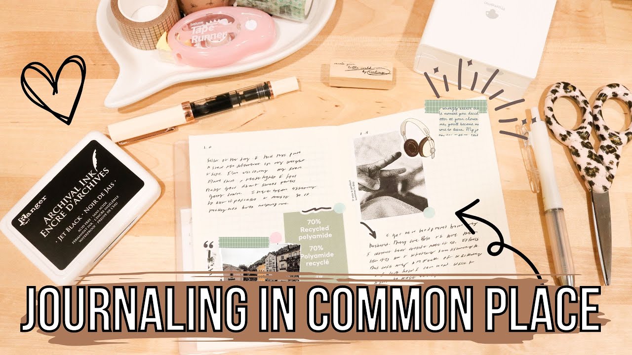 Journaling in My CommonPlace Notebook | Midori A6 Grid Notebook - YouTube