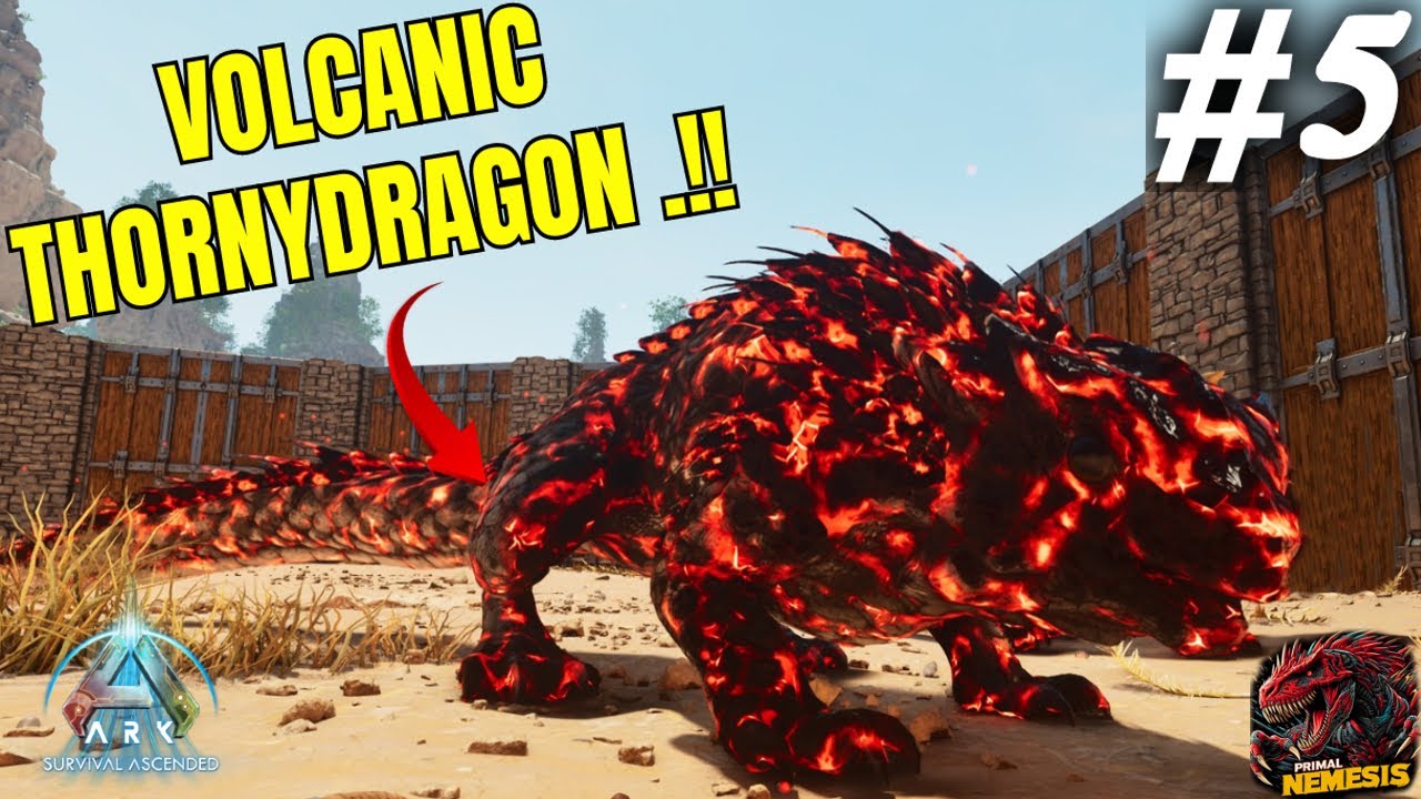 Ark Ascended - Boss Volcanic Kajiu - Volcanic Thonydragon - Mod Primal ...