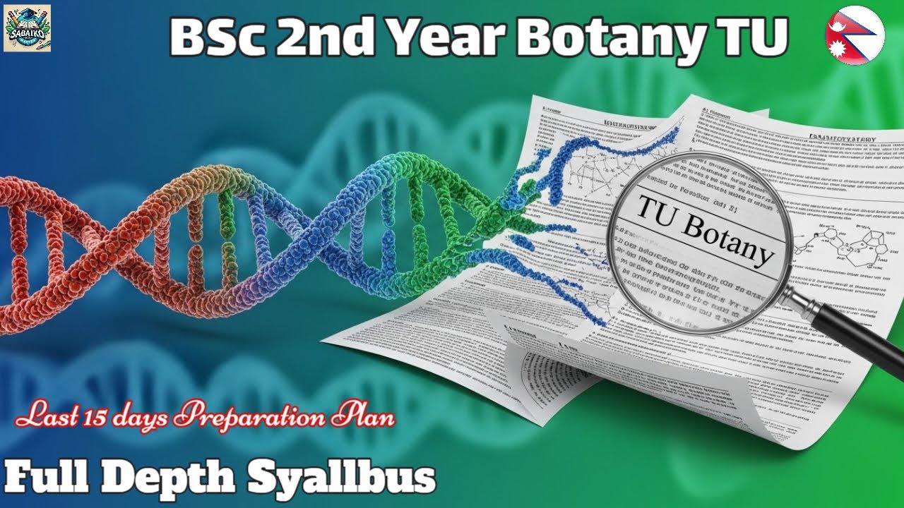 Complete TU BSc Botany 2nd Year Syllabus Explained in Nepali | 15 Days ...
