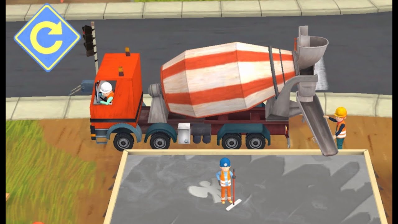 Construction cars working - Little Builder game - YouTube