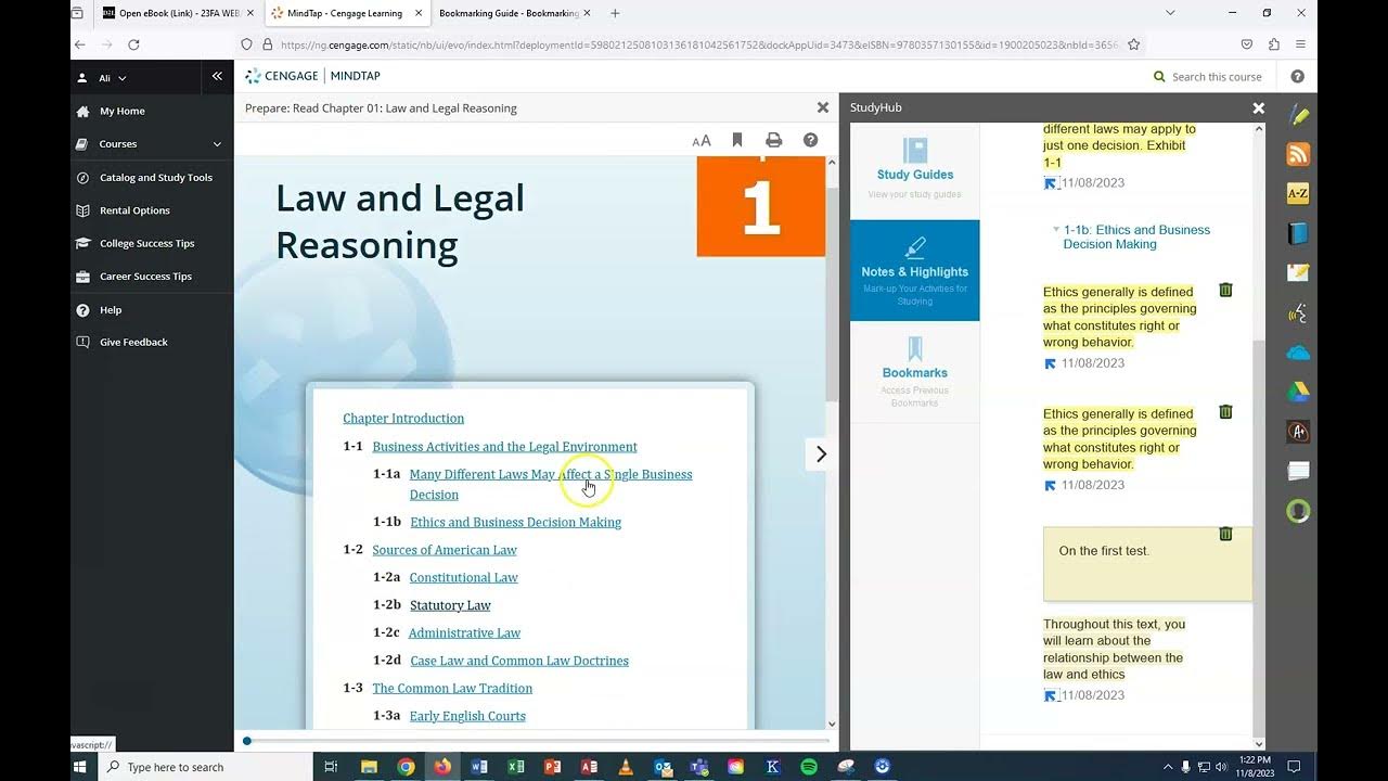 Navigating a Cengage MindTap eBook - YouTube