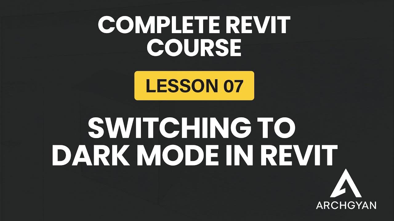 Switching to Dark Mode in Revit - YouTube