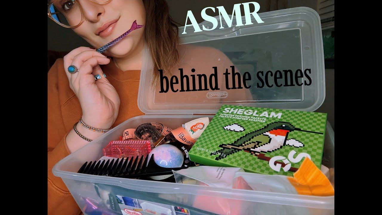 ASMR Box Tour // What It Looks Like Behind The Camera // rummaging, lo ...