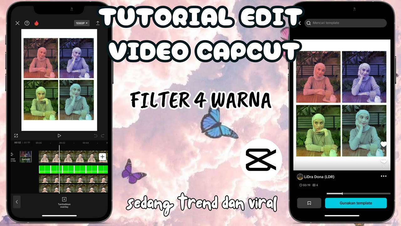 TUTORIAL EDIT VIDEO CAPCUT FILTER ESTETIK 4 WARNA - YouTube