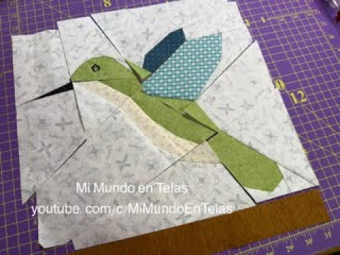 Clase #431 - Colibri - Papel Piecing - Medidas, Instrucciones y ...