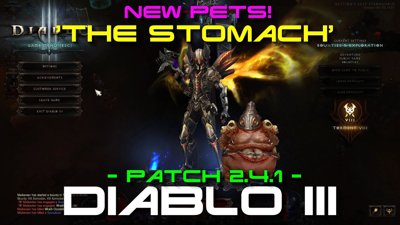 [1080p] [60FPS] Diablo III: 'NEW' Pets - Meet The Stomach! - YouTube