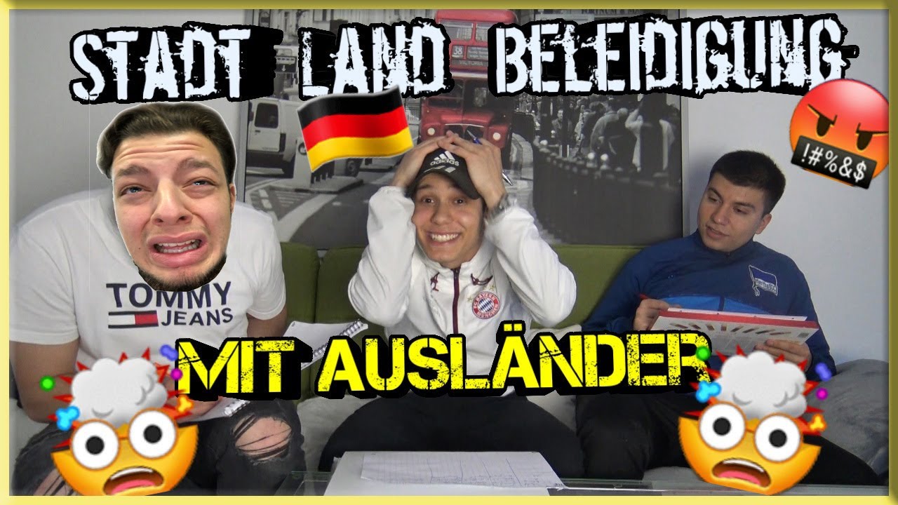 Stadt Land Beleidig**g mit Ausländer & Dümmster Mensch der Welt😂 ...