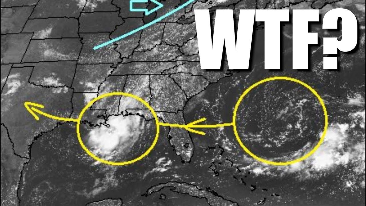2 Strange systems Rotating over Louisiana & near Florida = Weird ...