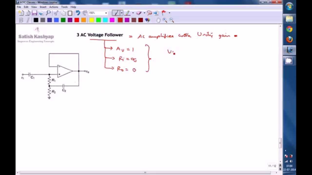 AC amplifier (Invering and Non-inverting mode) and AC Buffer using OP ...