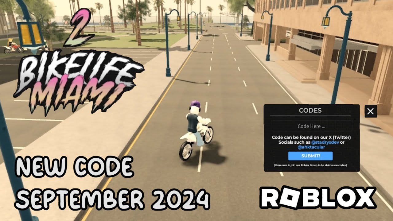 Roblox Bikelife Miami 2 -New Code September 2024 - YouTube